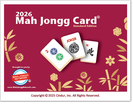 2026 Mah Jongg Card(standard print edition) – Mah Jongg Network